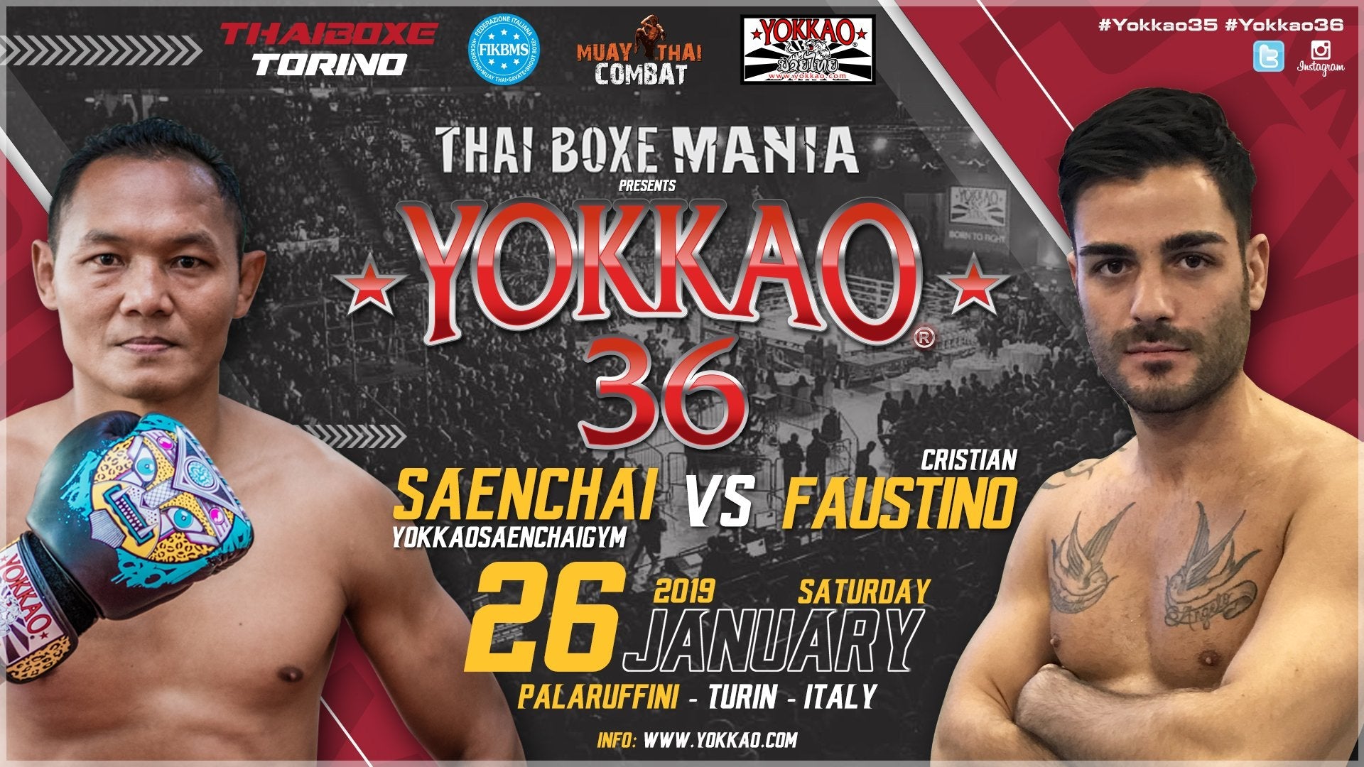 YOKKAO 36 Main Event: Saenchai vs Cristian Faustino | YOKKAO TH